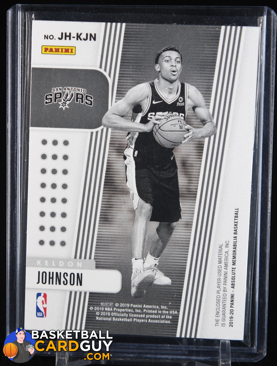 Keldon Johnson 2019-20 Absolute Memorabilia Jumbo Hat Team Logo #/20 ...