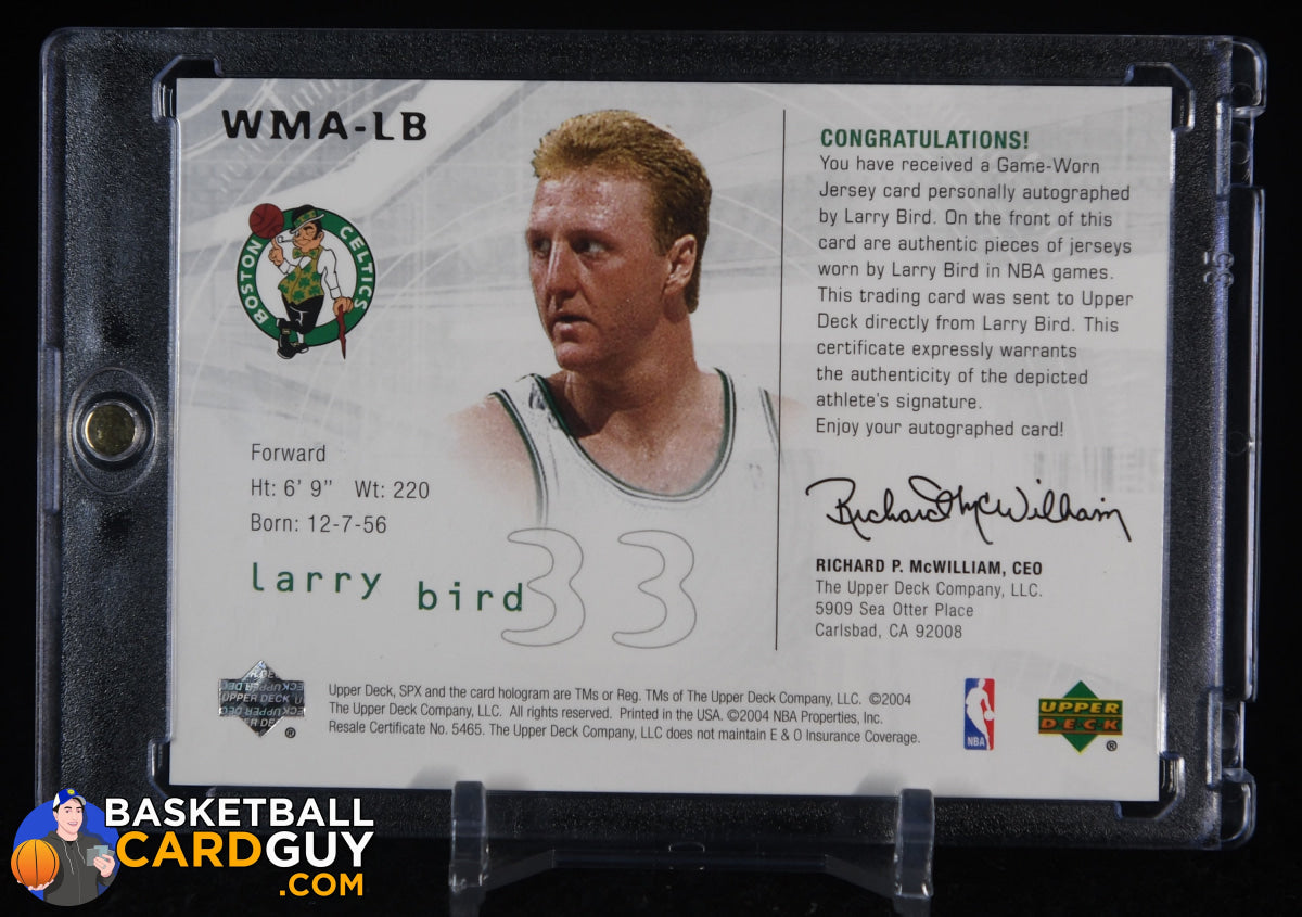 Larry Bird 2004-05 SPx Winning Materials Autographs #LB #/100 ...