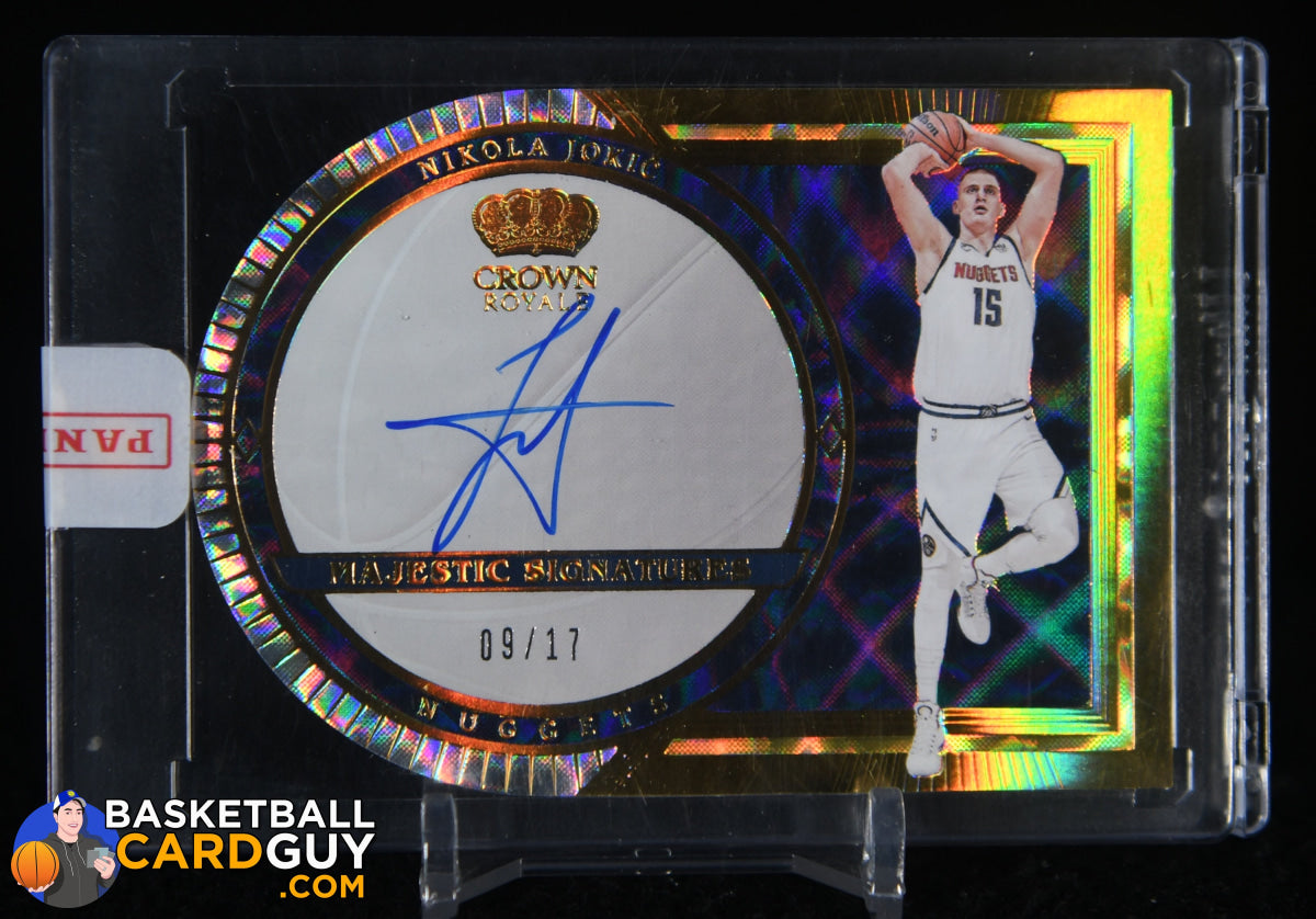 Nikola Jokic 2023-24 Crown Royale Majestic Signatures FOTL #18 #/17 ...