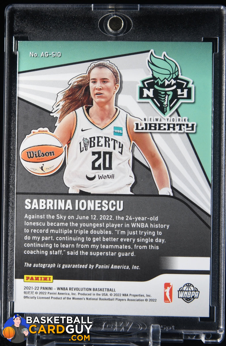 Sabrina Ionescu 2022 Panini Revolution WNBA Autographs #16 – Basketball ...