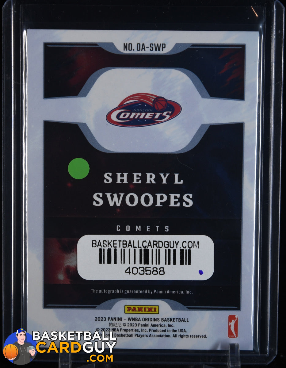 Sheryl Swoopes Origins 2023 Autograph – Basketball Card Guy