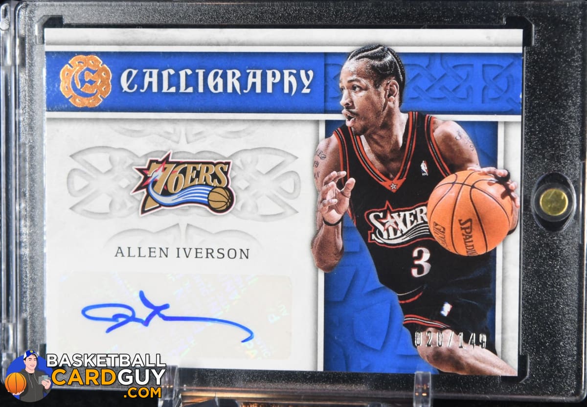 Allen Iverson 2016-17 Panini Excalibur Calligraphy Autographs #/149 ...