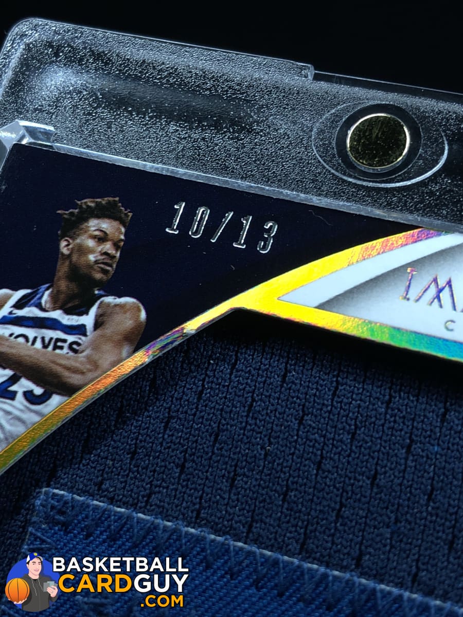 Jimmy Butler 2017-18 Immaculate Collection Jumbo Patches Jersey Number ...
