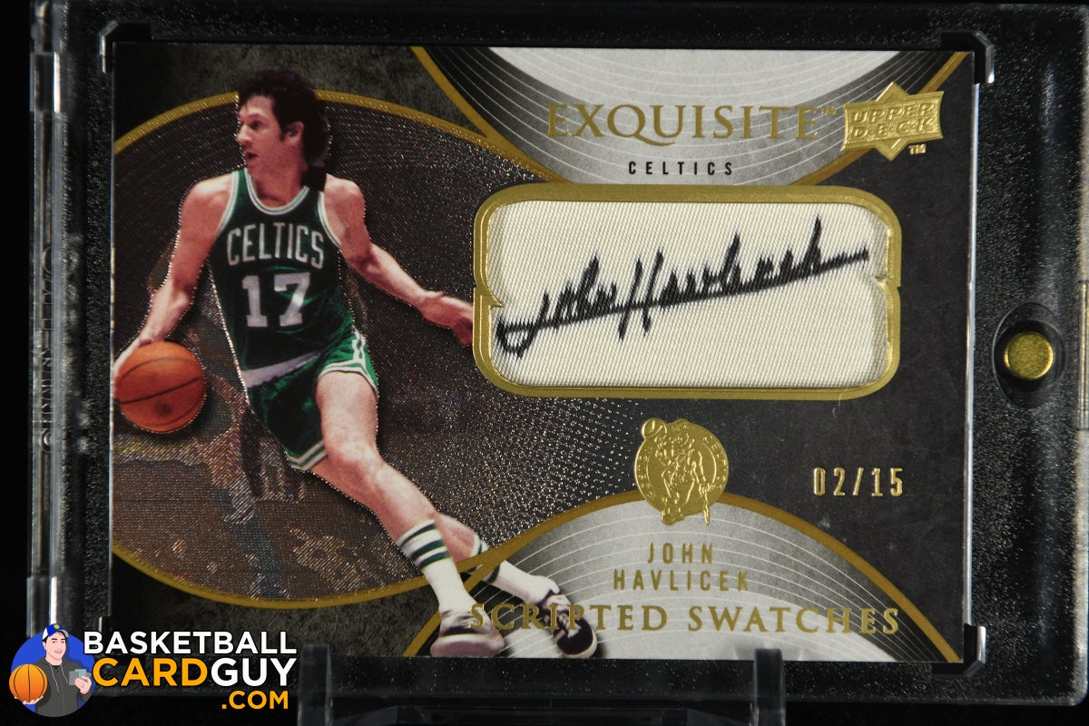 John Havlicek 2007-08 Exquisite Collection Scripted Swatches #SSJH #/1 ...