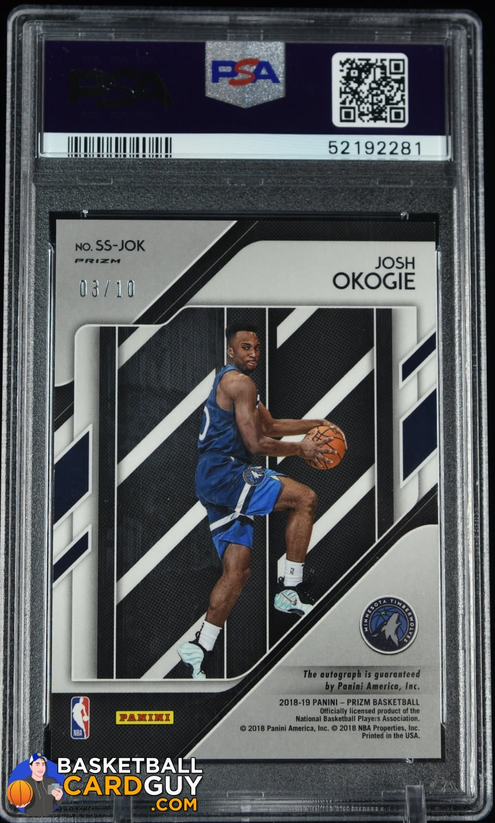 Josh Okogie 2018 Sensational Signatures RC Gold #/10 PSA 9 – Basketball ...