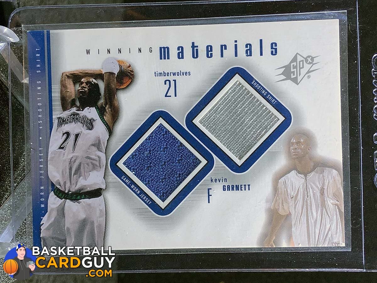 Kevin Garnett 2000-01 SPx Winning Materials #KG2 – Basketball Card Guy
