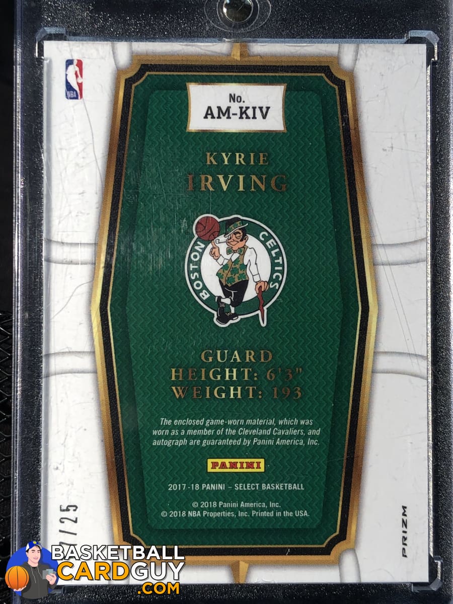 Kyrie Irving 2017-18 Select Autographed Memorabilia Prizms Tie Dye #/2 ...