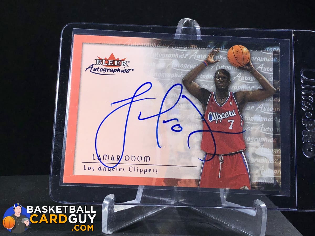 Lamar Odom 2000-01 Skybox Premium Autographics – Basketball Card Guy