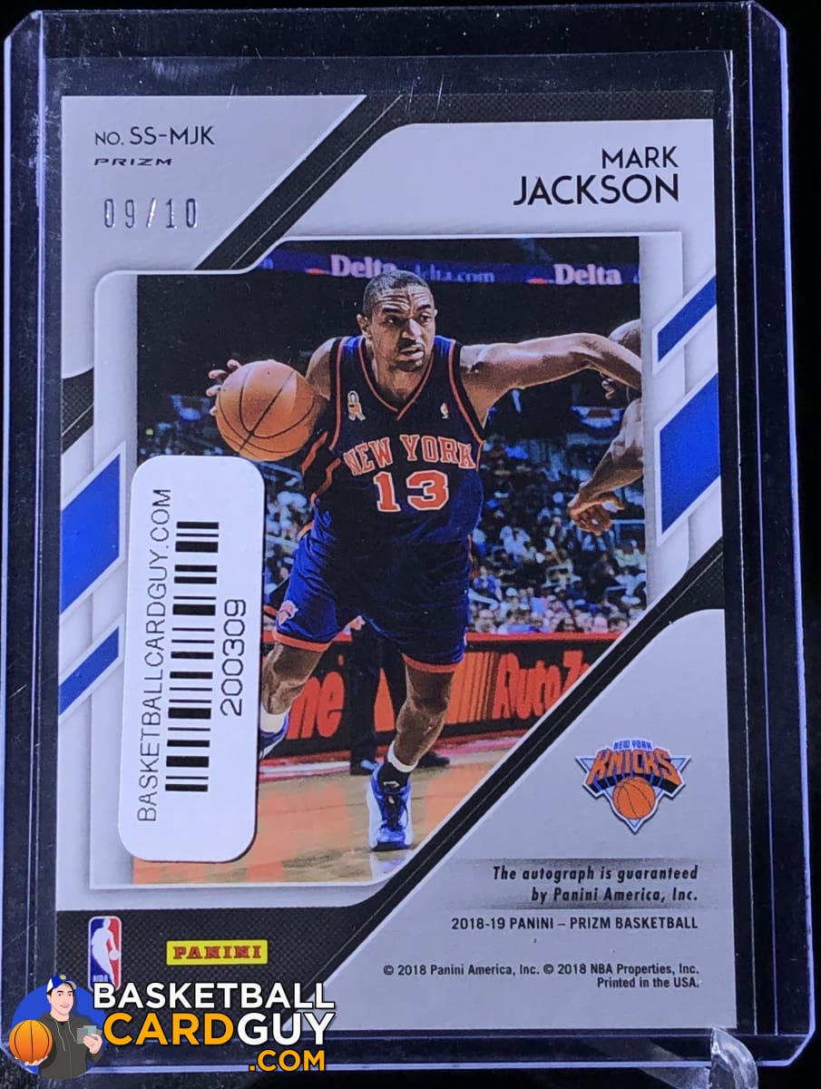 Mark Jackson 2018-19 Panini Prizm Sensational Signatures Prizms Gold ...