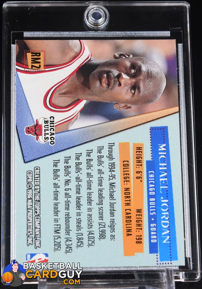 Michael Jordan 1995-96 Stadium Club Reign Men #RM2 – Basketball Card Guy