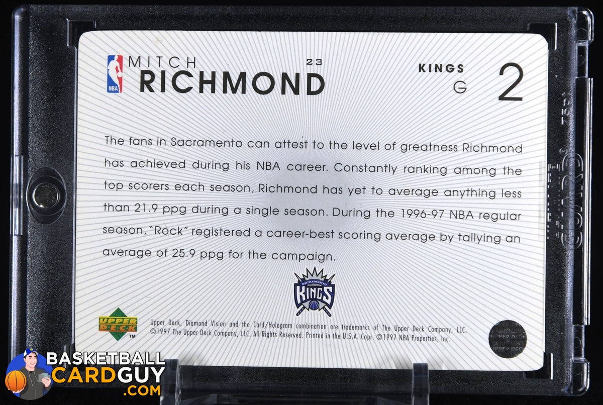 Mitch Richmond Upper Deck Diamond Vision Autograph Signed @ The 2022 N ...
