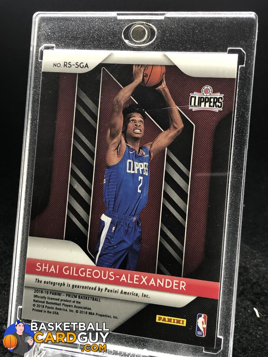 Shai Gilgeous-Alexander 2018-19 Panini Prizm Rookie Signatures #11 ...