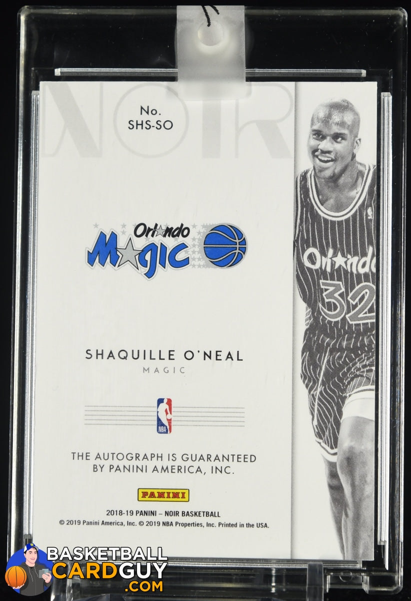 Shaquille O'Neal 2018-19 Panini Noir Shadow Signatures #11 #/99 ...