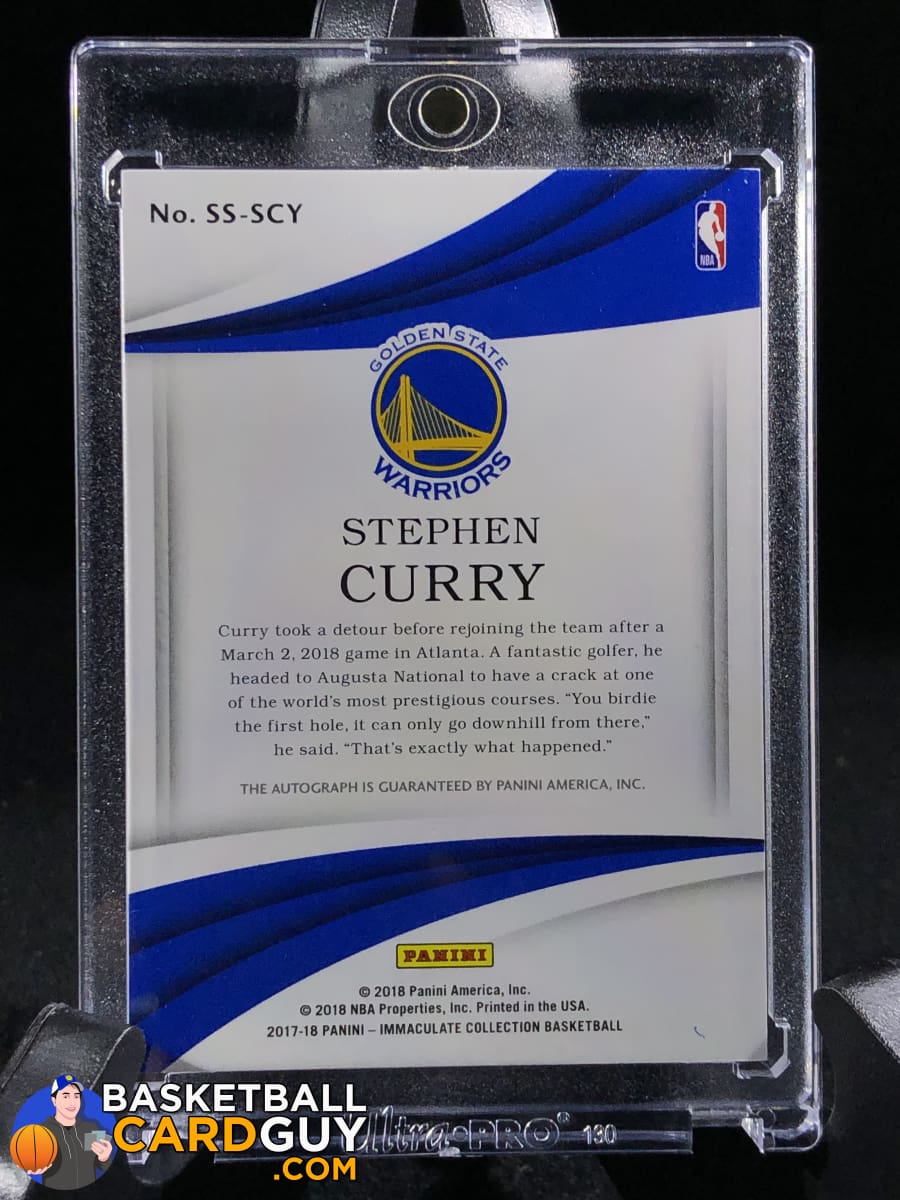 Stephen Curry 2017-18 Immaculate Collection Shadowbox Signatures /25 ...
