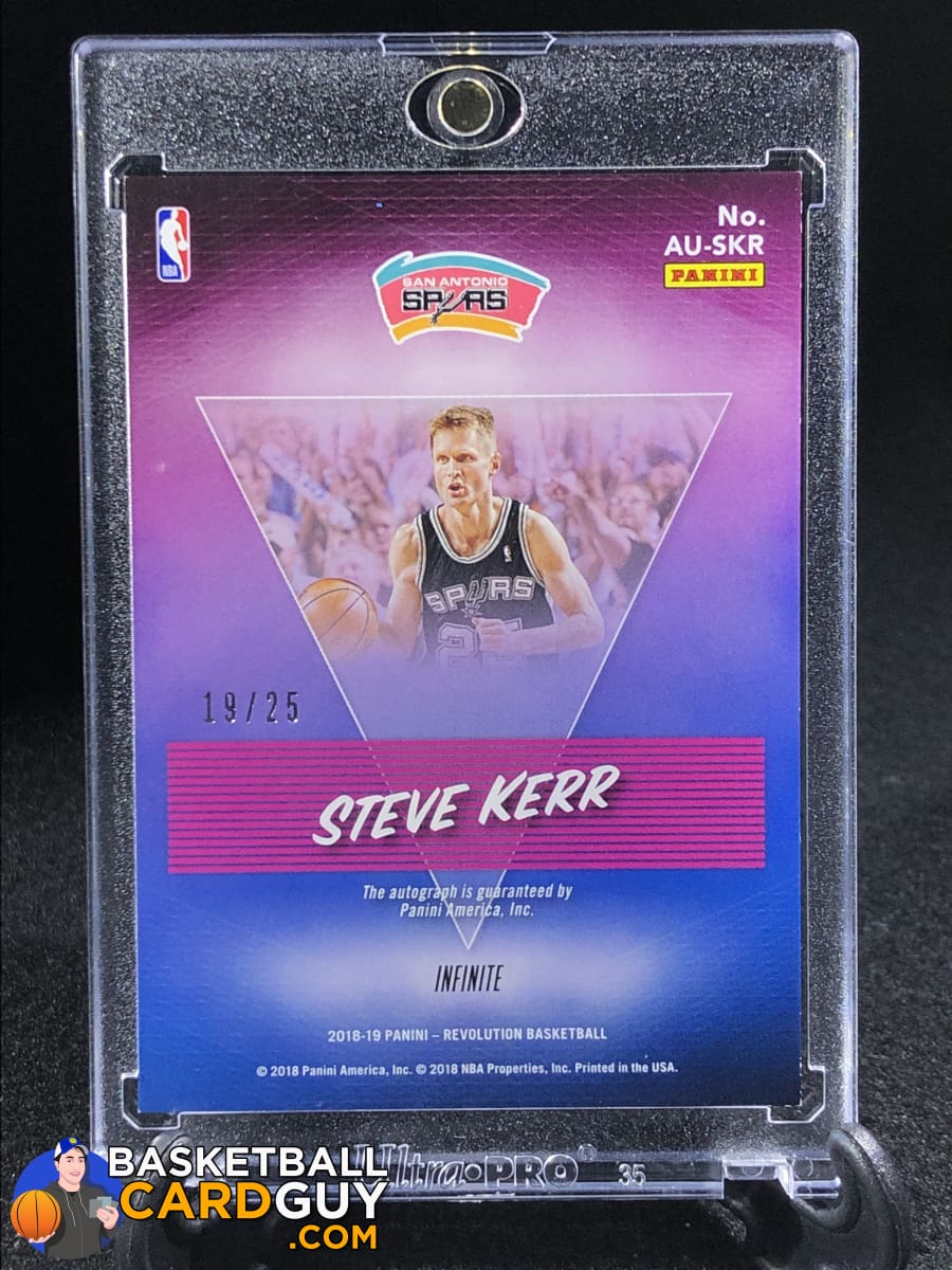 Steve Kerr 2018-19 Panini Revolution Autographs Infinite /25 ...
