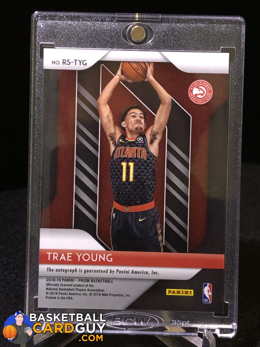 Trae Young 2018-19 Panini Prizm Rookie Signatures #5 – Basketball Card Guy
