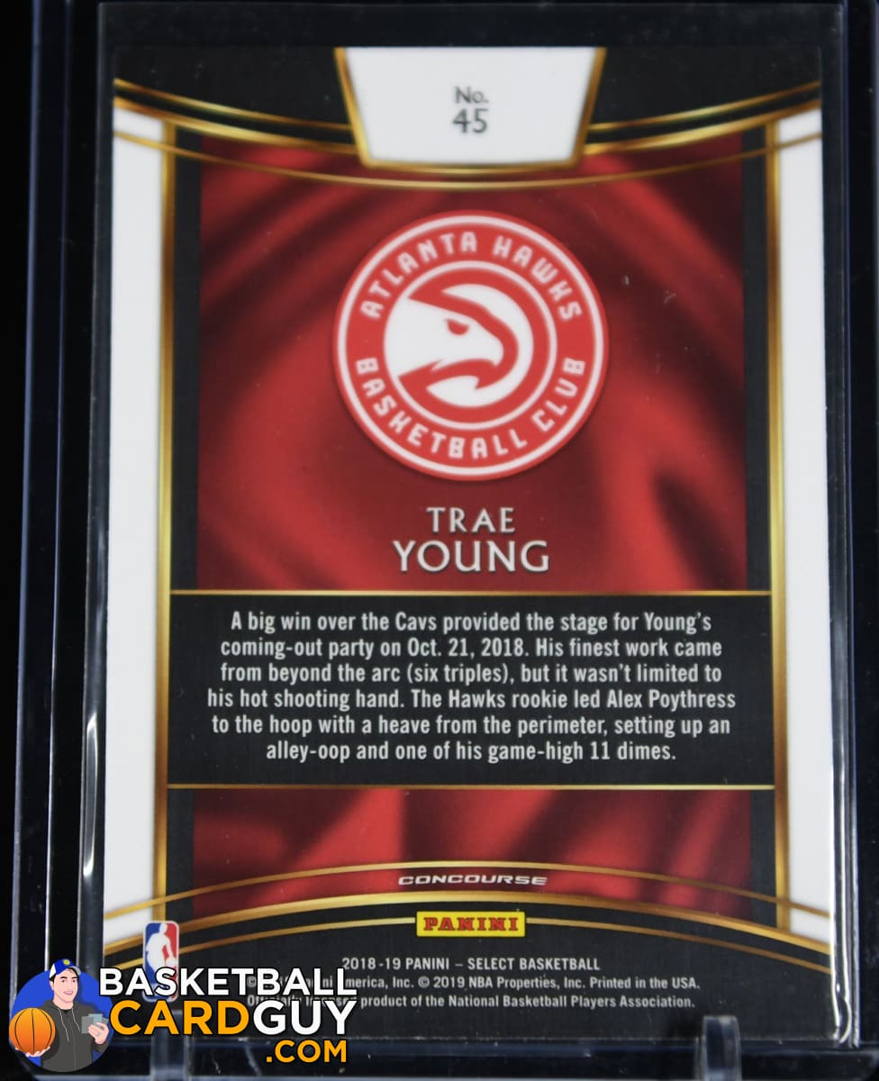 Trae Young 2018-19 Select #45 RC – Basketball Card Guy